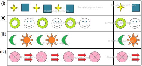 3rd Grade Patterns Sequence Pattern Rule Pattern Around Us Math