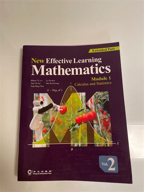 New Effective Learning Mathematics Module 1 Calculus And Statistics Vol 2 興趣及遊戲 書本 And 文具 教科書