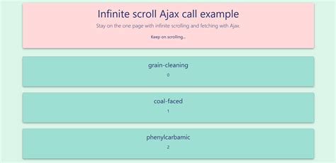 Infinite Scrolling With Ajax Calls