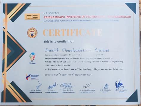 Rit Project Development Skills Electrical Engineering Arduino Sanchit Kachare