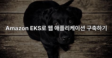 Amazon Eks로 웹 애플리케이션 구축하기 박종훈 기술블로그