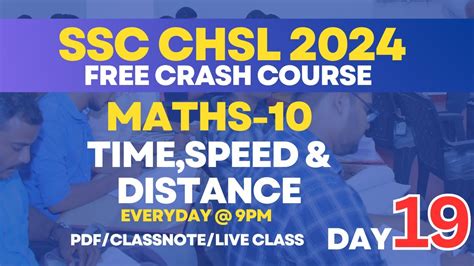 Ssc Chsl Day 19 Time Speed Distance Chsl 2024 Class Malayalam Sscchsl