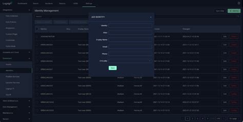Defining And Management Identity Assets For UEBA Logsign Support Center