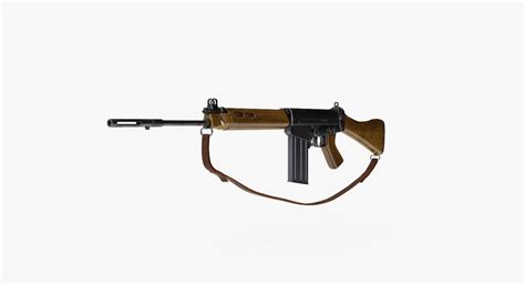 Self Loading Rifle L1a1 3d Model