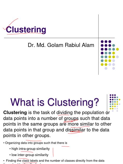 lecture5 clustering k means and k medoids pdf cluster analysis