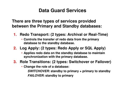 PPT Oracle G Data Guard Overview Logical Standby Bill Sutton SAIC Suttonbi Saic PowerPoint