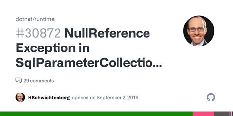 Nullreference Exception In Sqlparametercollectionadd When Using A