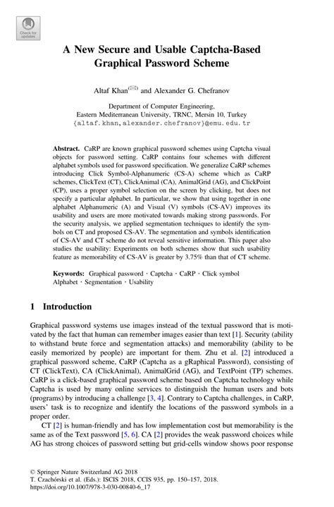 Pdf A New Secure And Usable Captcha Based Graphical Password Scheme