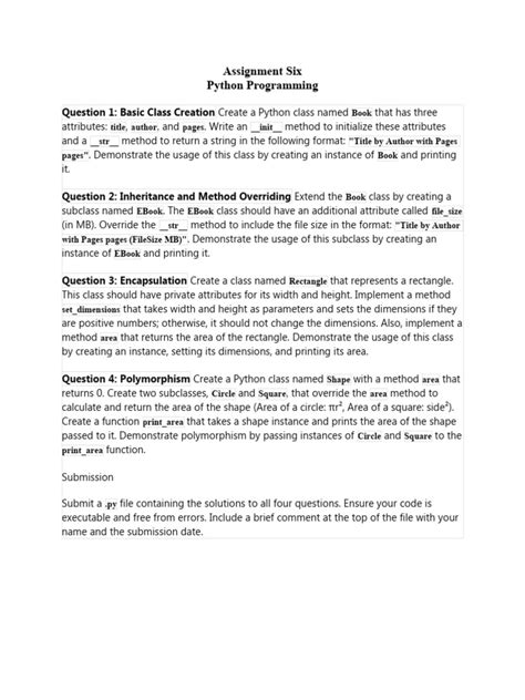 Assignment Six Pdf Art