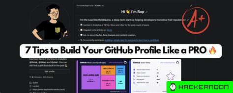 How To Build Your Github Profile Like A Pro Fast Hackernoon