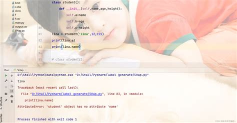 Python 面向对象2 类与对象实例属性补充解释self的作用等