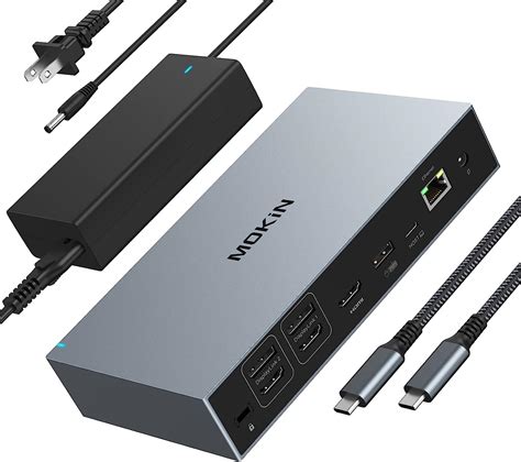 Displaylink Docking Station With Power Supply Support Macbook And Windows Triple Different