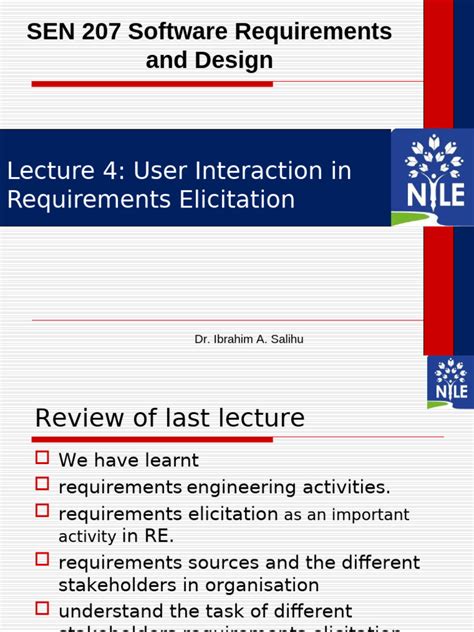 Lecture 4 User Interactions In Requirements Elicitation Pdf Perception User Interface