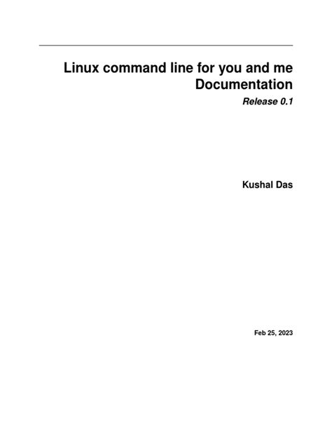 linux command pdf computer science unix