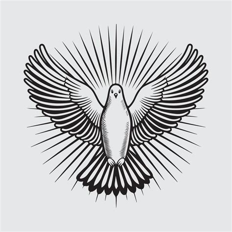 Peace Dove Symbol Outline Peace Symbol Dove Shape Set Flying Bird