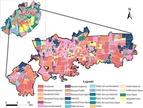 Identification Results Of Urban Functional Areas In Central Area Of Download Scientific Diagram