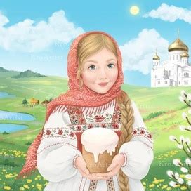 Иллюстрация Машенька в стиле книжная графика, реализм, реклама