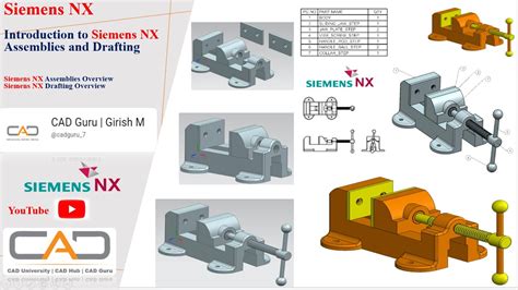 Introduction To Siemens NX Assembly And Drafting Siemens NX Tutorials YouTube