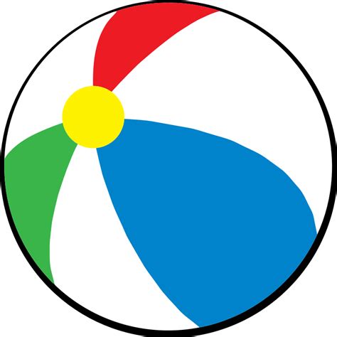 Simple Beach Ball Openclipart