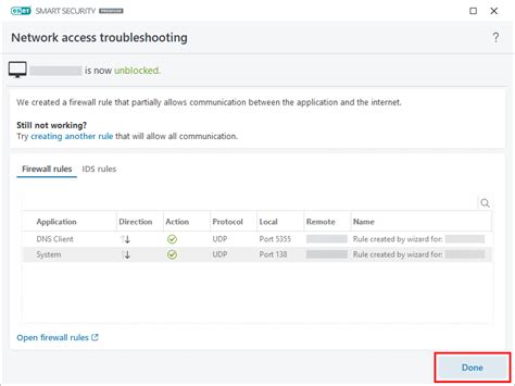 Kb6526 Add A Firewall Exception Using The Troubleshooting Wizard In Eset Windows Home Products