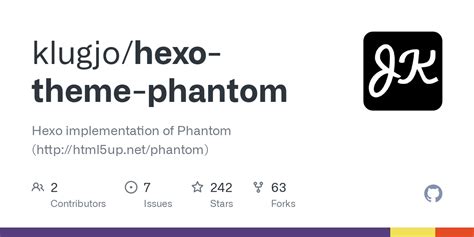 Github Klugjohexo Theme Phantom Hexo Implementation Of Phantom Phantom