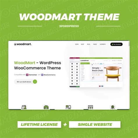 Woodmart Theme With Original License Key Lifetime Updates