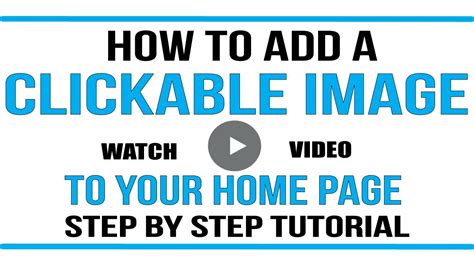wordpress tutorial adding a clickable image to your home page youtube