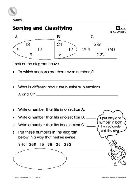 Sorting And Classifying Organizer For 2nd 3rd Grade Lesson Planet