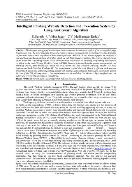 Detection Of Phishing Websites Pptx