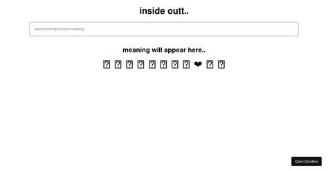 Emoji Interpreter Codesandbox