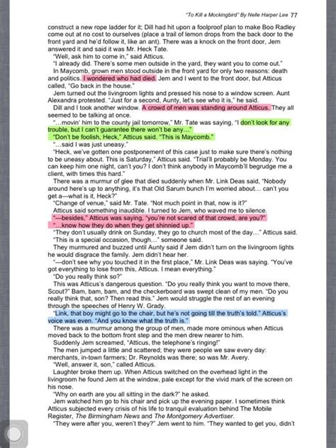 To Kill A Mockingbird Chapter 15 English And Things