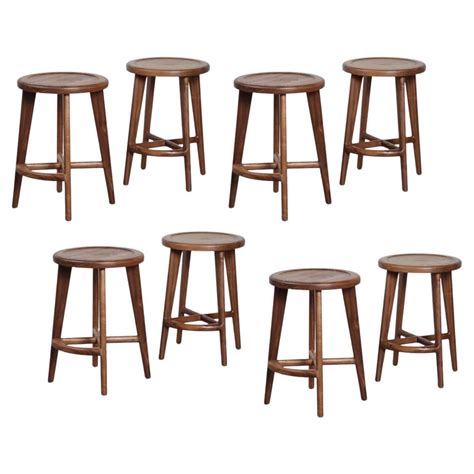 Custom Order 8 Solid Black Walnut Counter Stools At 1stdibs Custom Order 8 Solid Black Walnut Counter Stools At 1stdibs