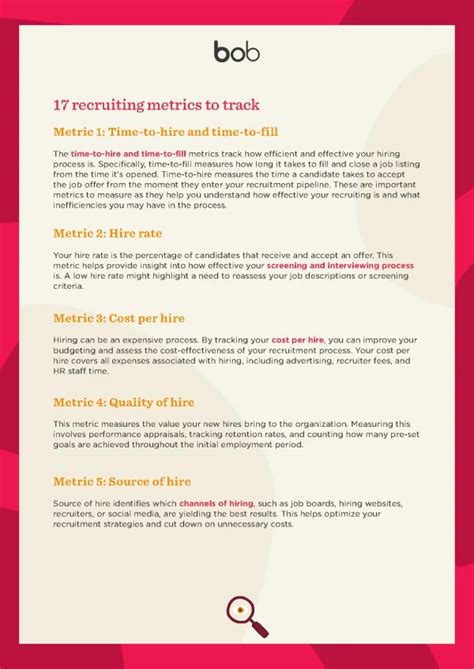 Ultimate Recruiting Metric Template For Tracking Recruitment Success