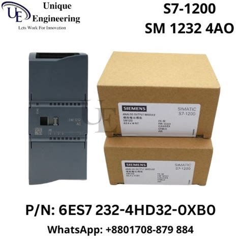6es7232 4hd32 0xb0 Siemens Module Sm1232 4ao Seller In Bd