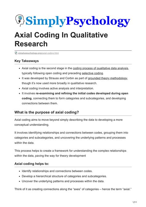 Pdf Axial Coding In Qualitative Research Axial