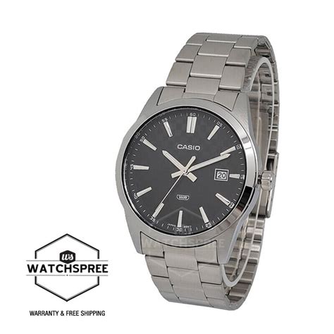Casio Men's Analog Stainless Steel Band Watch MTPVD03D-1A MTP-VD03D-1A ...