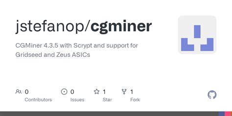 GitHub Jstefanop Cgminer CGMiner With Scrypt And Support For