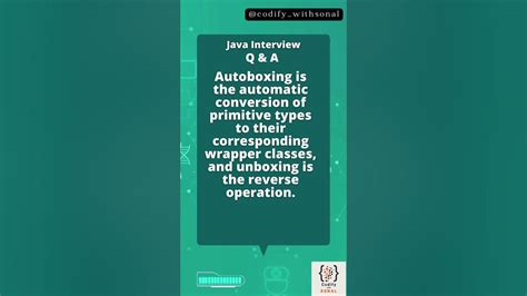 java interview series autoboxing and unboxing shorts javainterviewquestions youtube