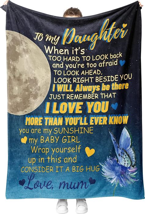 Vetbuosa Daughter Ts From Mum Fleece Blanket Hug To My Daughter
