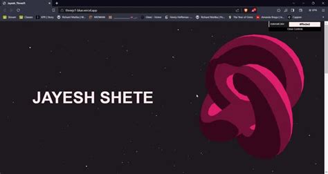 jayesh shete on linkedin hello connections i built a website using threejs that pushes the