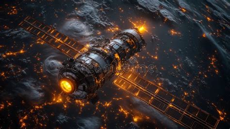 Satellite In Geostationary Orbit Transmitting Broadband Data With Advanced Telemetry And Ai