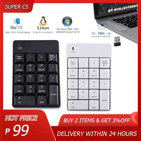 Universal Keypad Mini Wireless Usb Numeric Keypad 2 4ghz 18 Keys
