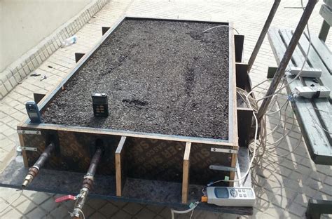 Asphalt Solar Collector A Dimensions And Pipe Layout B Experiment