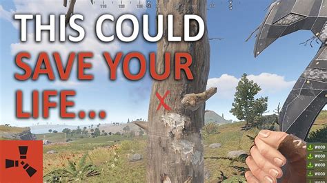 This Rust Tree Cutting Tip Could Save Your Life Short Rust Guide Youtube
