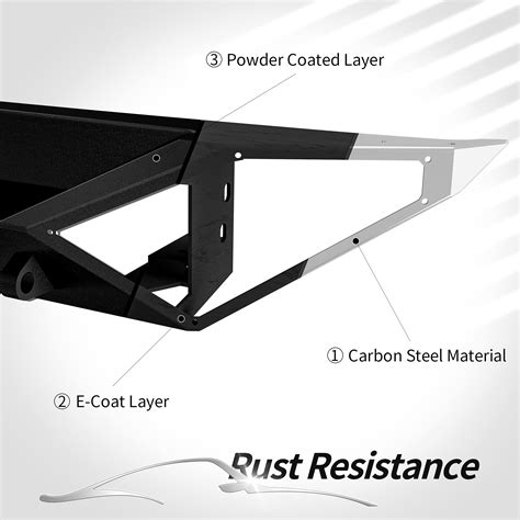 Oedro Rear Bumper Combo Compatible With 2018 2022 Jeep Wrangler Jl