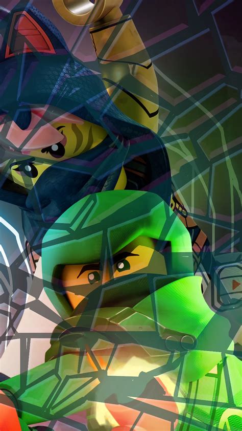 Merging Fragments Of Lego Ninjago Dragons Rising Poster