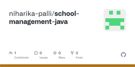 Github Niharika Pallischool Management Java