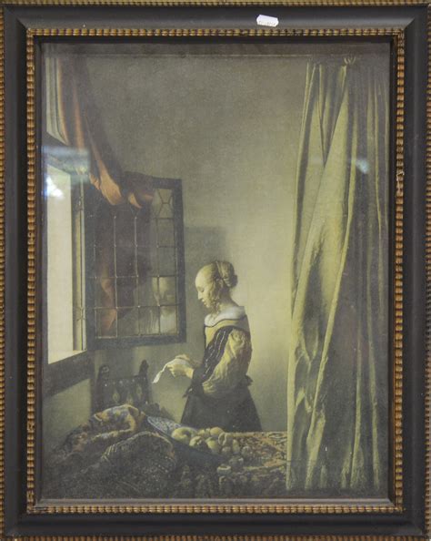 Jan Vermeer After Vermeer Girl Reading A Letter At An Open Window