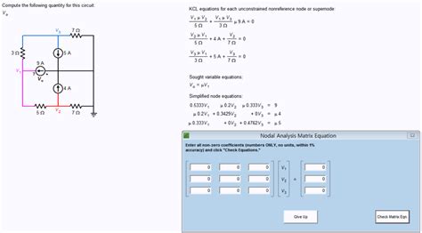 Solved Compute The Following Quantity For This Circuit V