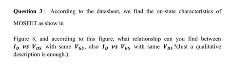 Solved Question 3 According To The Datasheet We Find The Chegg Com